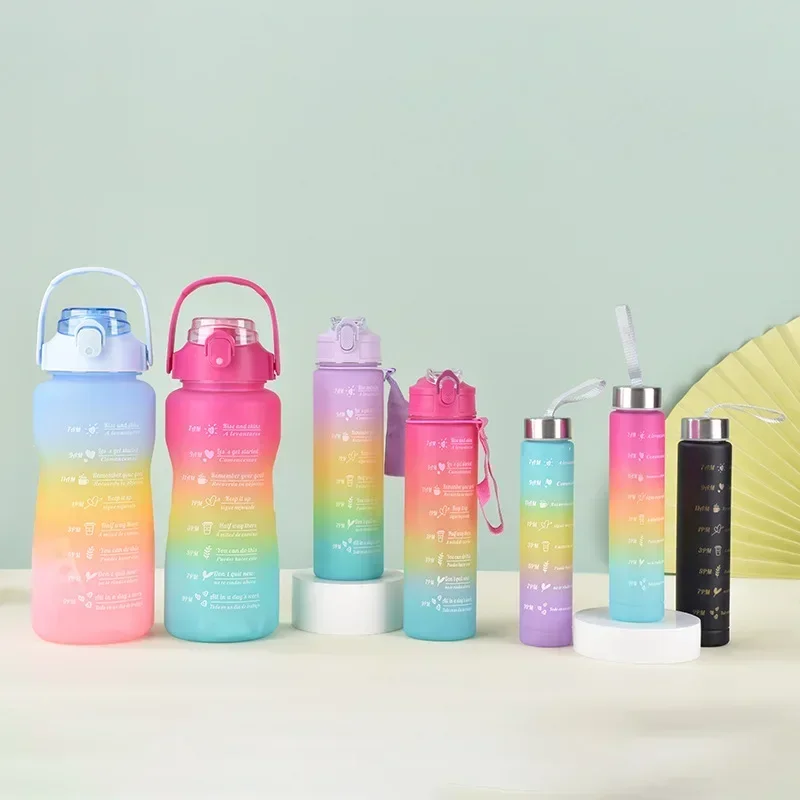 1PC-3-Models-Black-Gradient-Color-Water-Bottles-Squeeze-Gallon ...