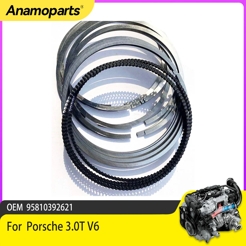 6-Sets-Engine-Cylinder-Piston-Ring-Set-for-Porsche-3-0T-V6-OE ...