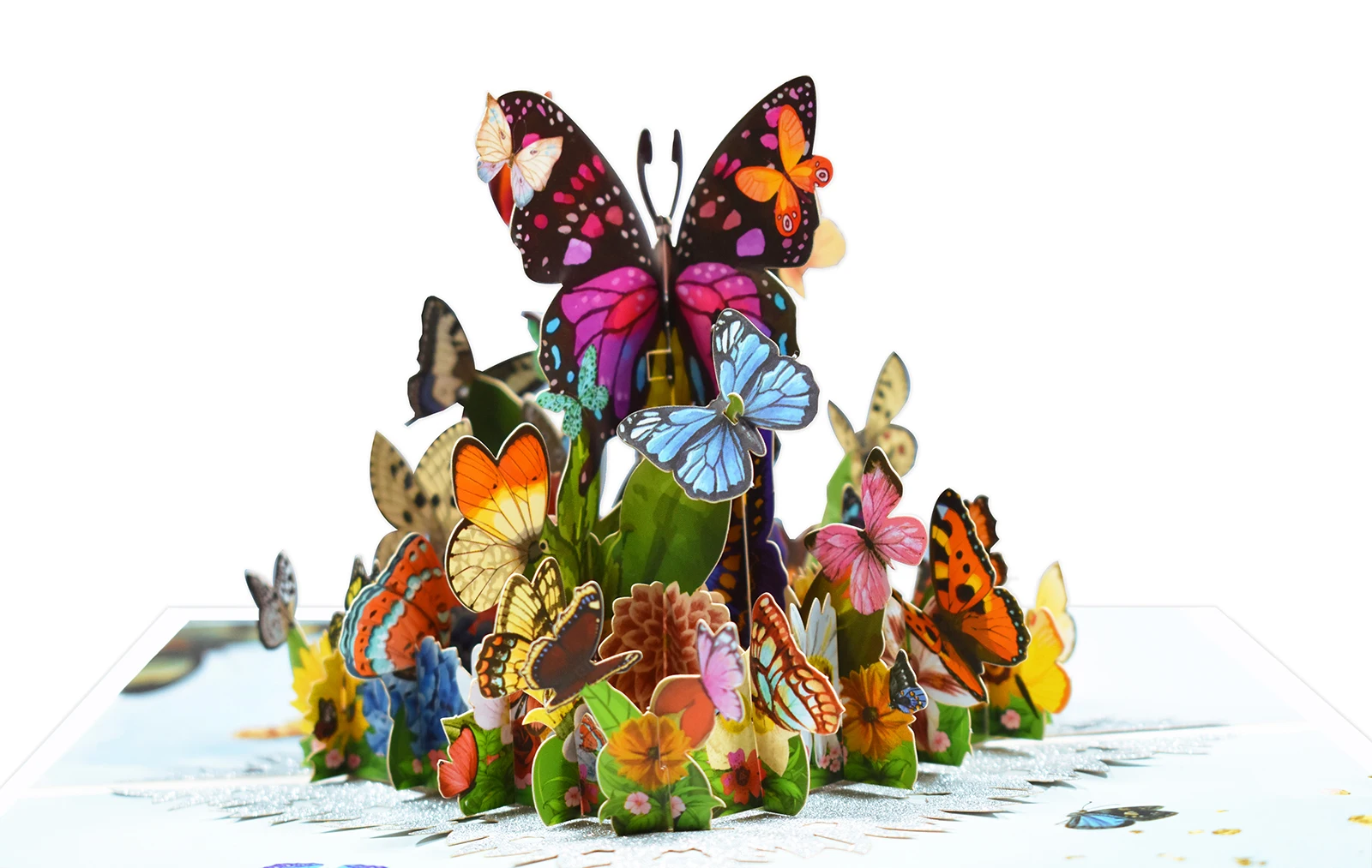 Pop-Up-Card-Butterfly-and-Flower-3D-Greeting-Card-with-Envelope-for-Any ...