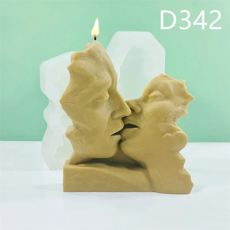 12-16cm-baciare-coppia-candela-stampo-in-Silicone-torta-bacio-stampo-in ...