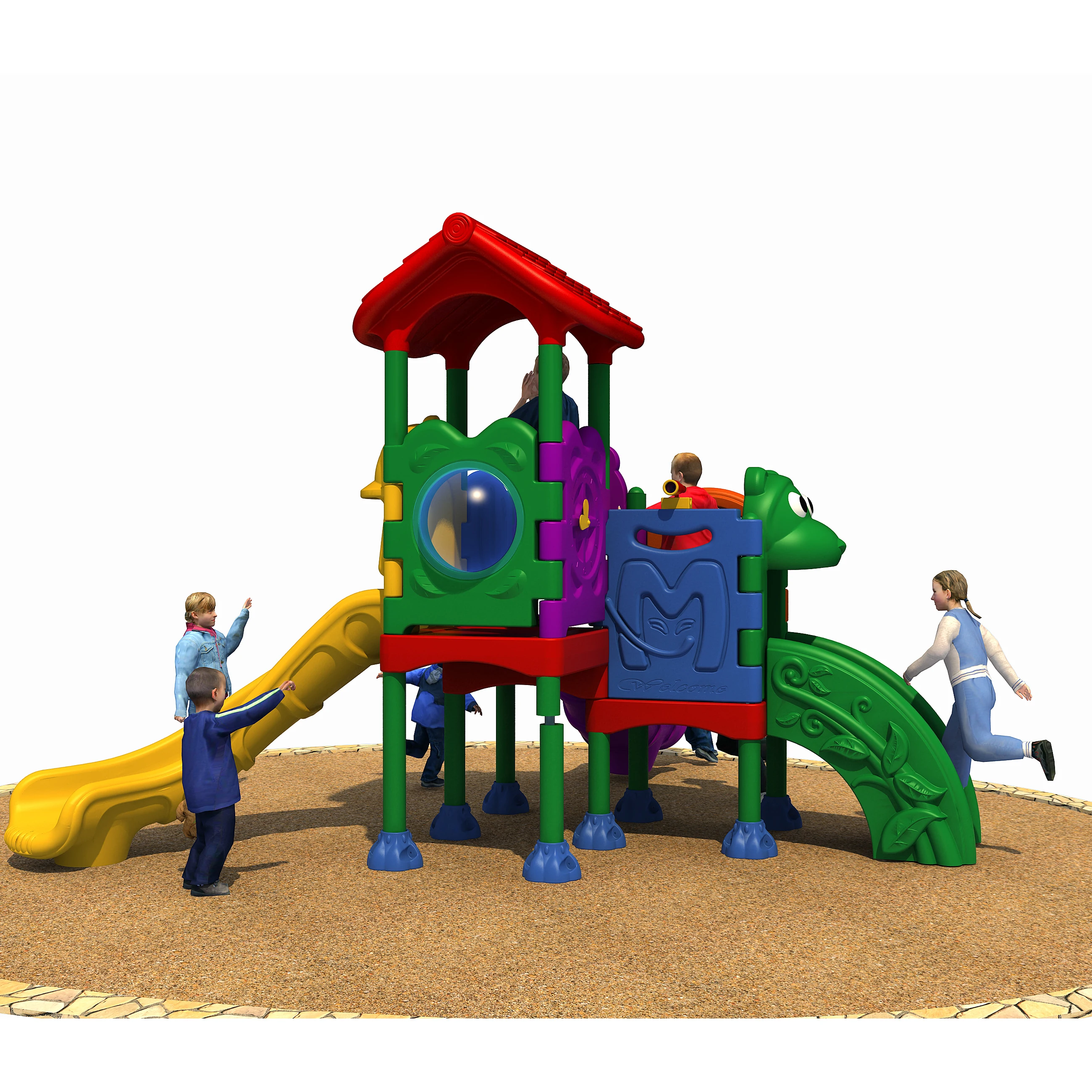 Plastic Playground Slide