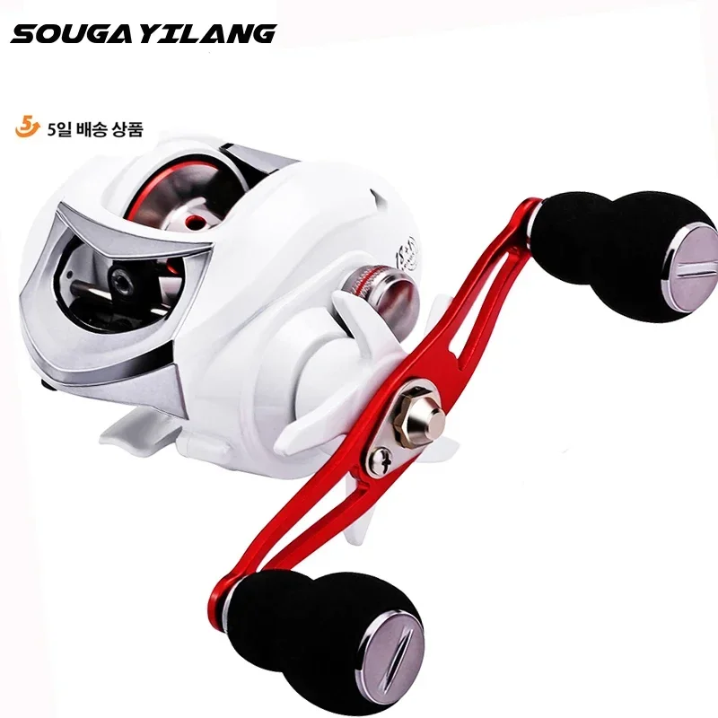 Sougayilang-Fishing-Reel-White-Black-reel-Right-Left-Handed-Drag-Power ...
