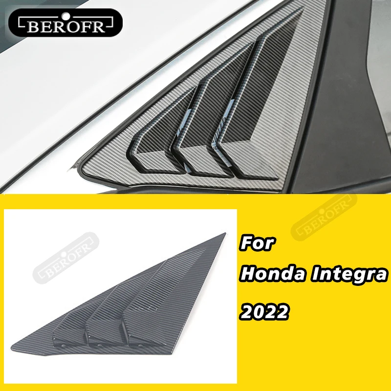 Rear-Window-Louver-Shutter-Cover-Trim-Car-Styling-Auto-Matte-Black ...
