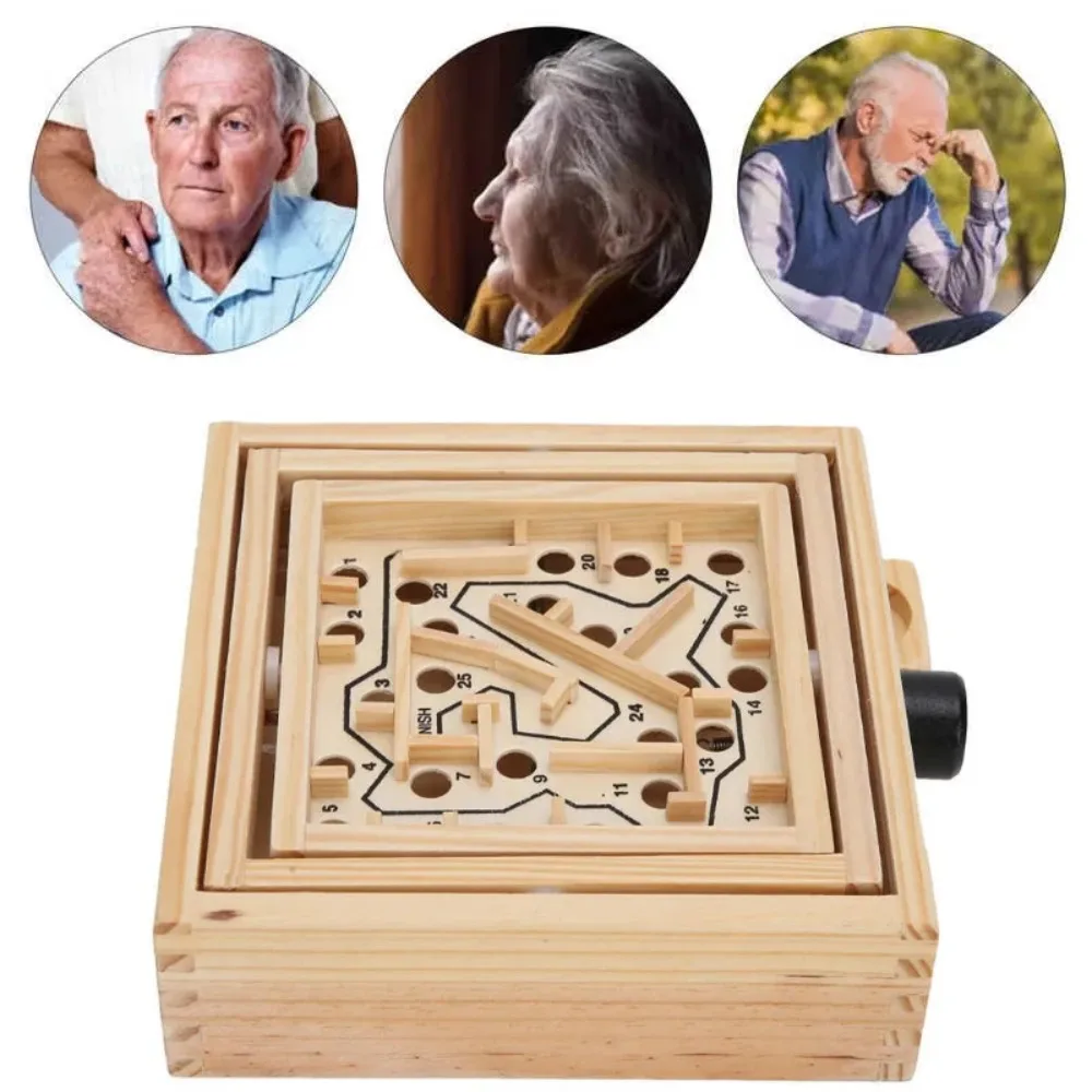 Dementia-Wooden-Ball-Game-Maze-Labyrinth-Puzzle-Toy-Table-Maze-Game ...