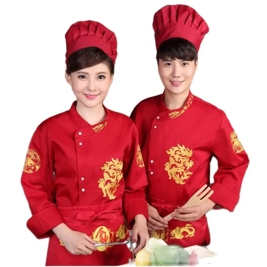 Restauant-Uniform-Hotel-Chef-Jacket-Food-Service-long-Sleeve ...