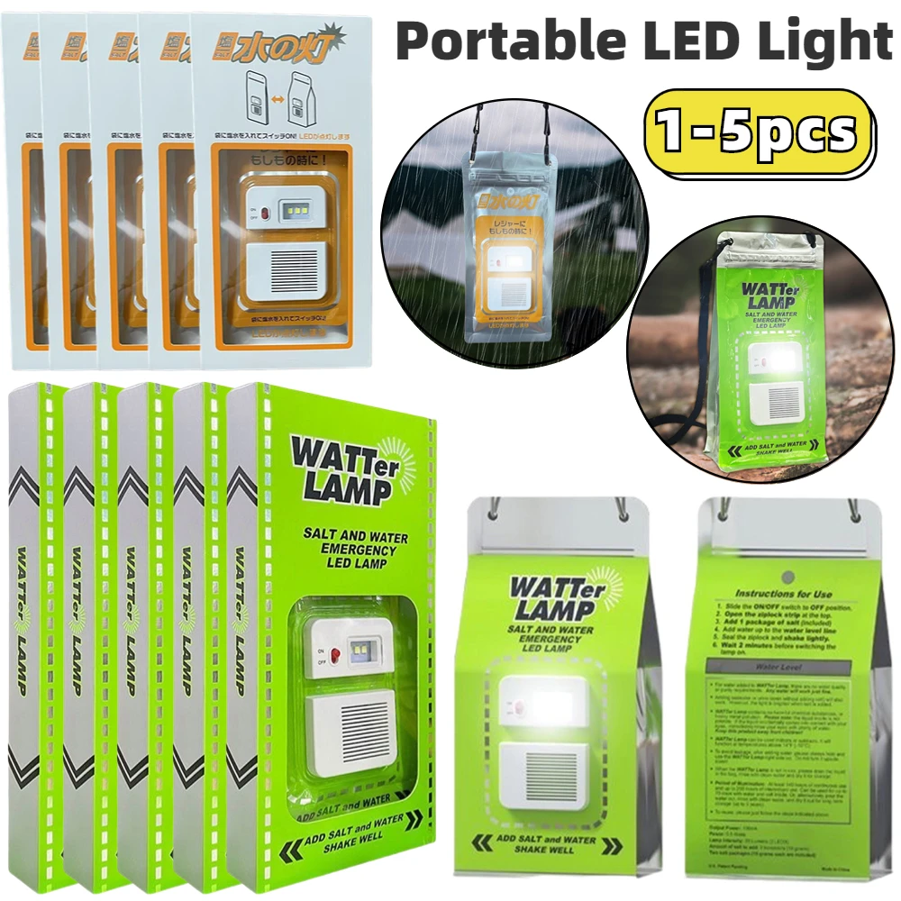 Portable-Outdoor-Camping-Lamp-Salt-Water-LED-Light-Waterproof-Reusable ...