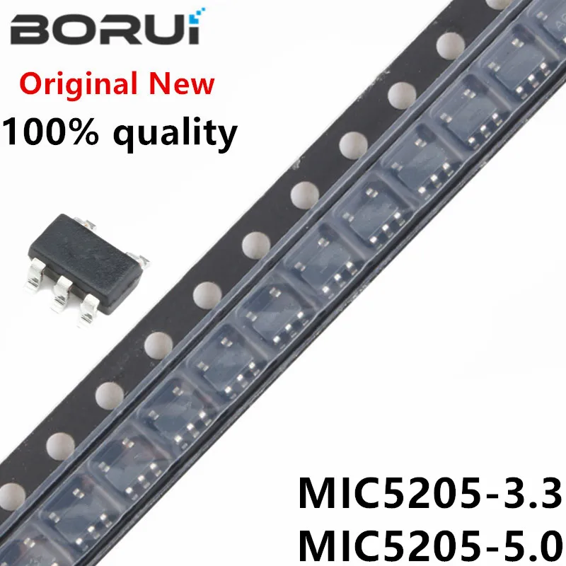 10pcs MIC5205-3.3YM5 MIC5205-3.3BM5 KB33 MIC5205 MIC5205-5.0YM5 MIC5205 ...
