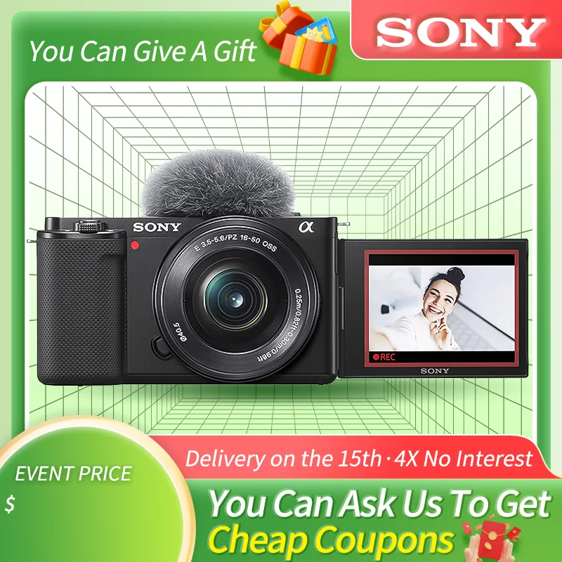 Sony Câmera Digital Mirrorless, Câmera Compacta, Opção de Cor Imagem ...