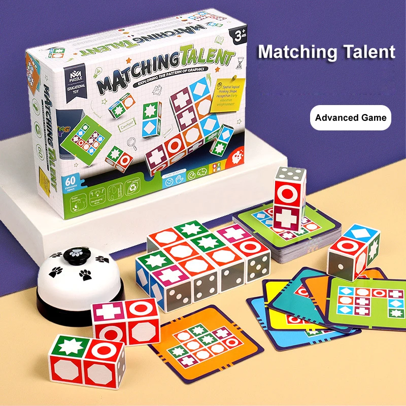 Wooden-Matching-Talent-Puzzle-Game-Family-Board-Games-for-Children-and ...