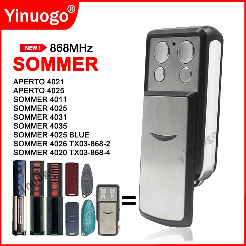 SOMMER-4031-4031V000-868MHz-Garage-Door-Remote-Control-For-SOMMER-4011 ...