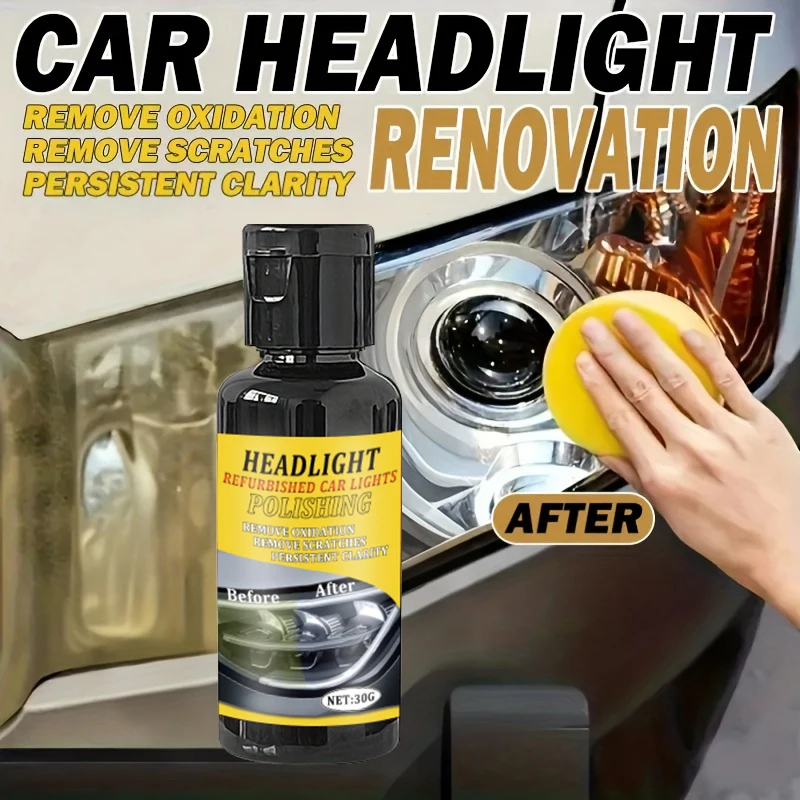 1 Piece 30g Car Headlight Repair and Polishing Kit - Scratch Remover ...