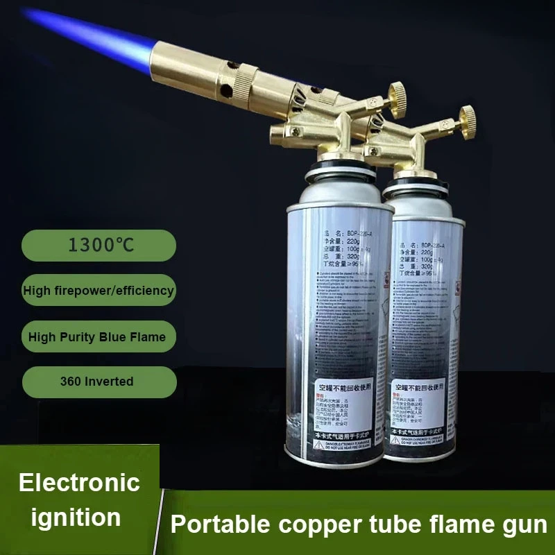 Butane-Burner-Welding-Gas-Torch-Flame-Gun-Camping-Outdoor-BBQ-Lighter ...