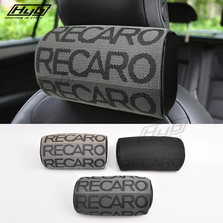 JDM-Universal-RECARO-Pillow-Fabric-Neck-Rest-Cushion-Hellaflush-Racing ...