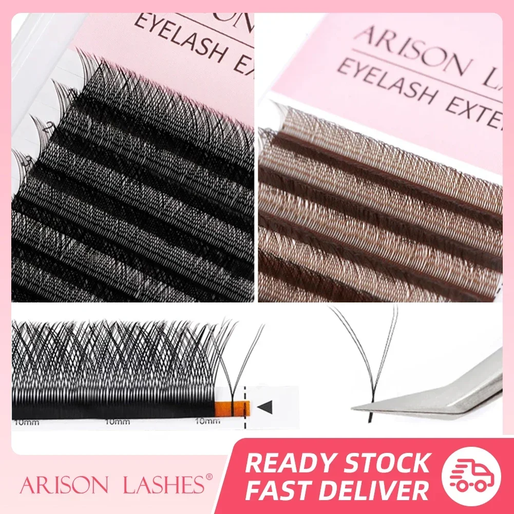 ARISON-YY-Lashes-Black-Brown-Soft-Invividual-Eyelashes-Y-Shape-Volume-Eyelash-Extension-Double ...