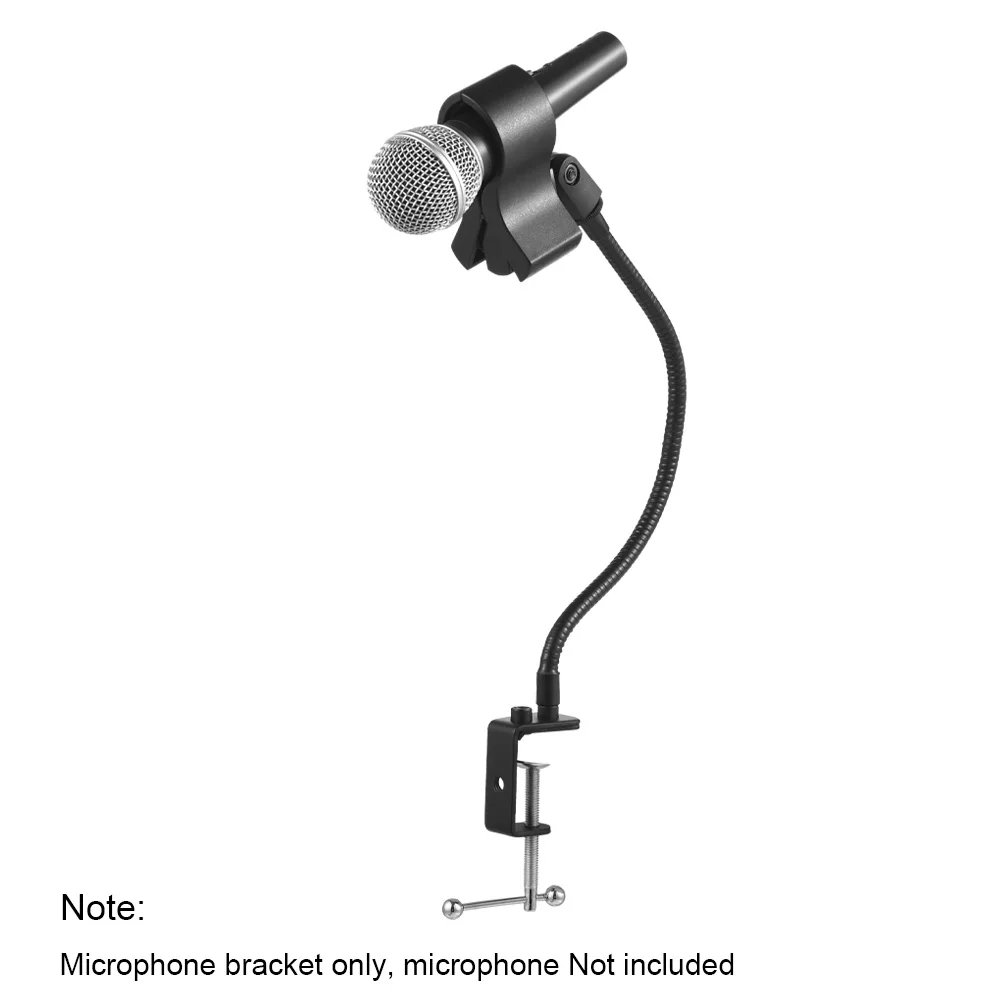 Microphone-Bracket-Flexible-Bracket-Adjustable-Shaft-Support-Clamp-on ...