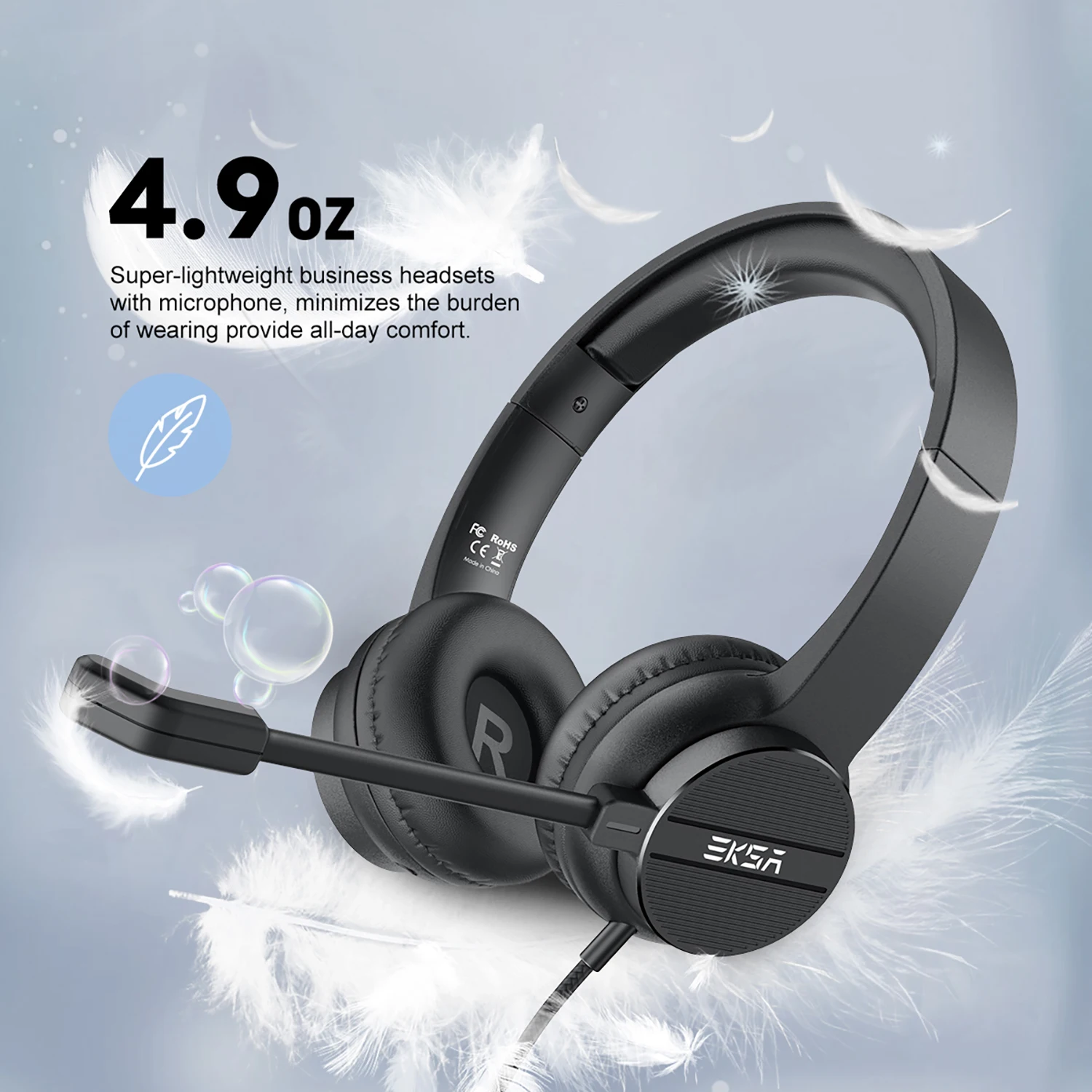 Eksa H12e Pc Headset Gamer Usb Enc Noise Cancelling, 02/02/2024