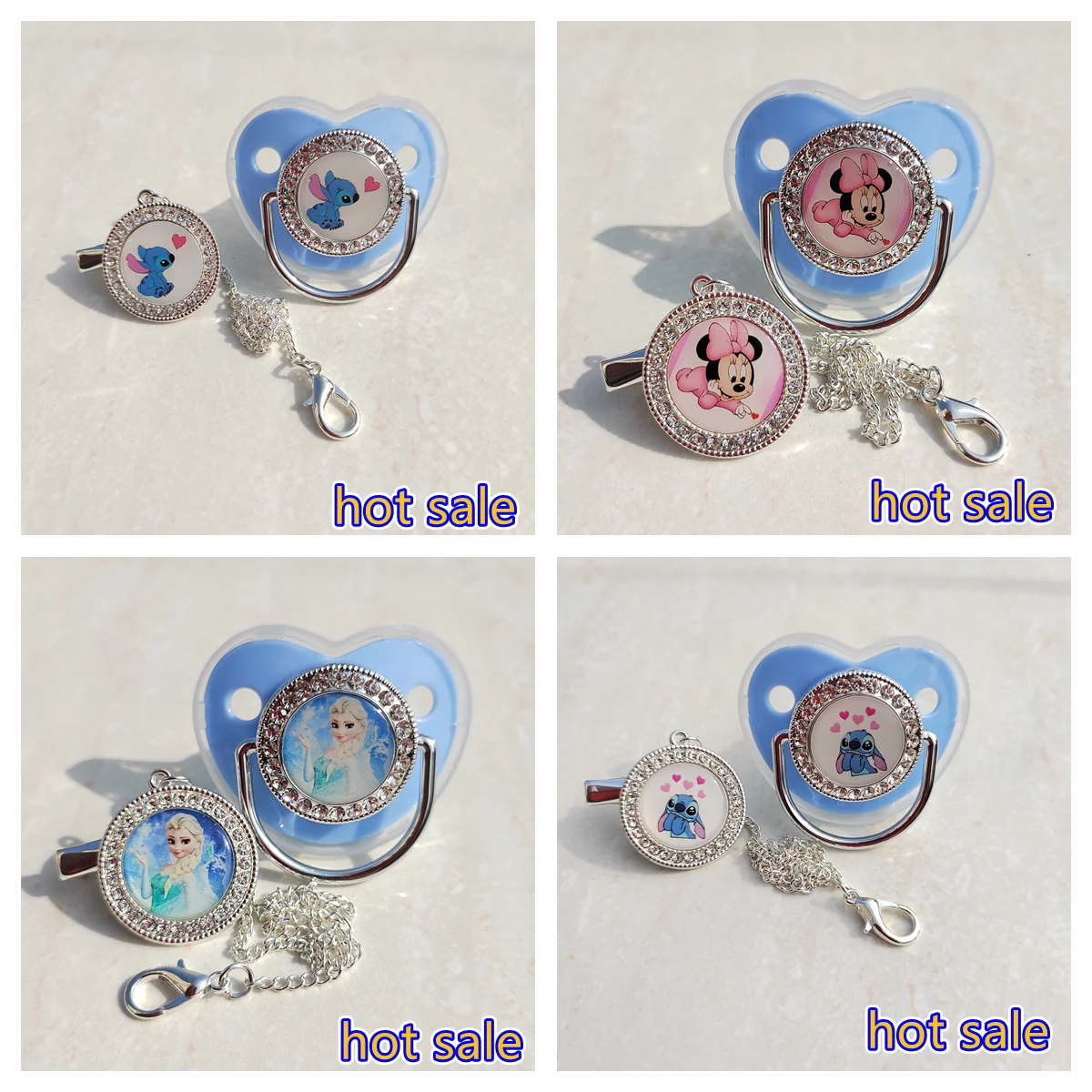 0 24 months Disney Baby Pacifier animal cartoon Print Children's tooth ...