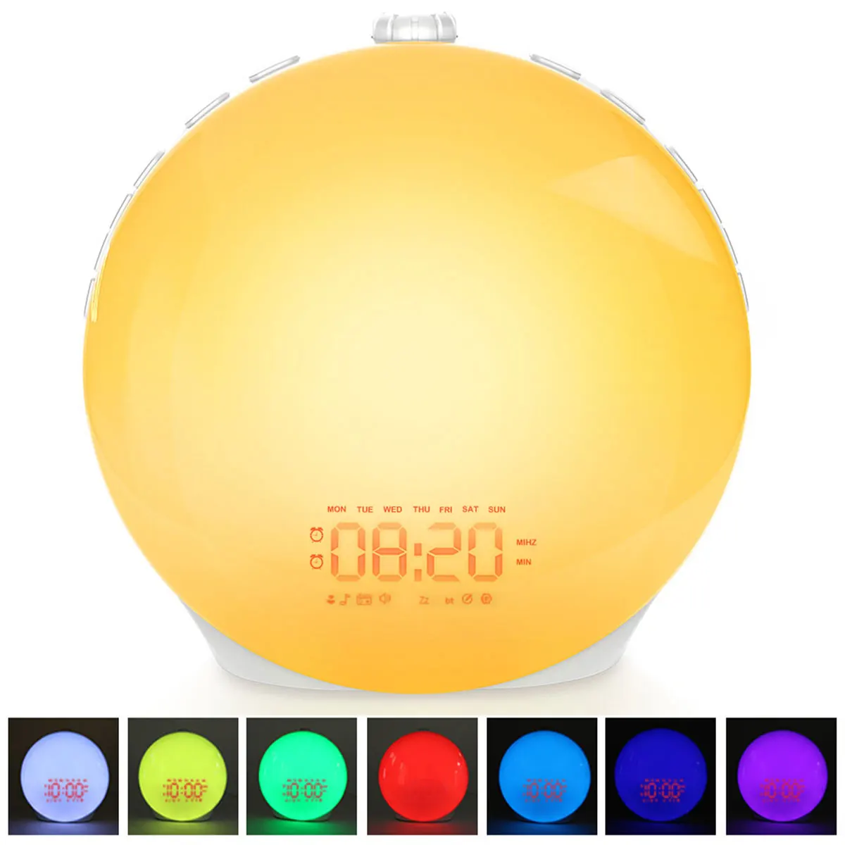 Sunrise Alarm Clock Smart Full Screen Wake Up Light Sunrise And Sunset ...