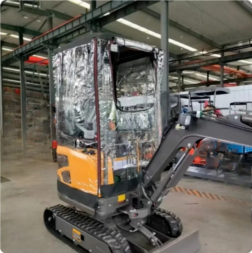 Mini Excavator Windproof Warm Awning PVC Cover WithWindow For RIPPA ...