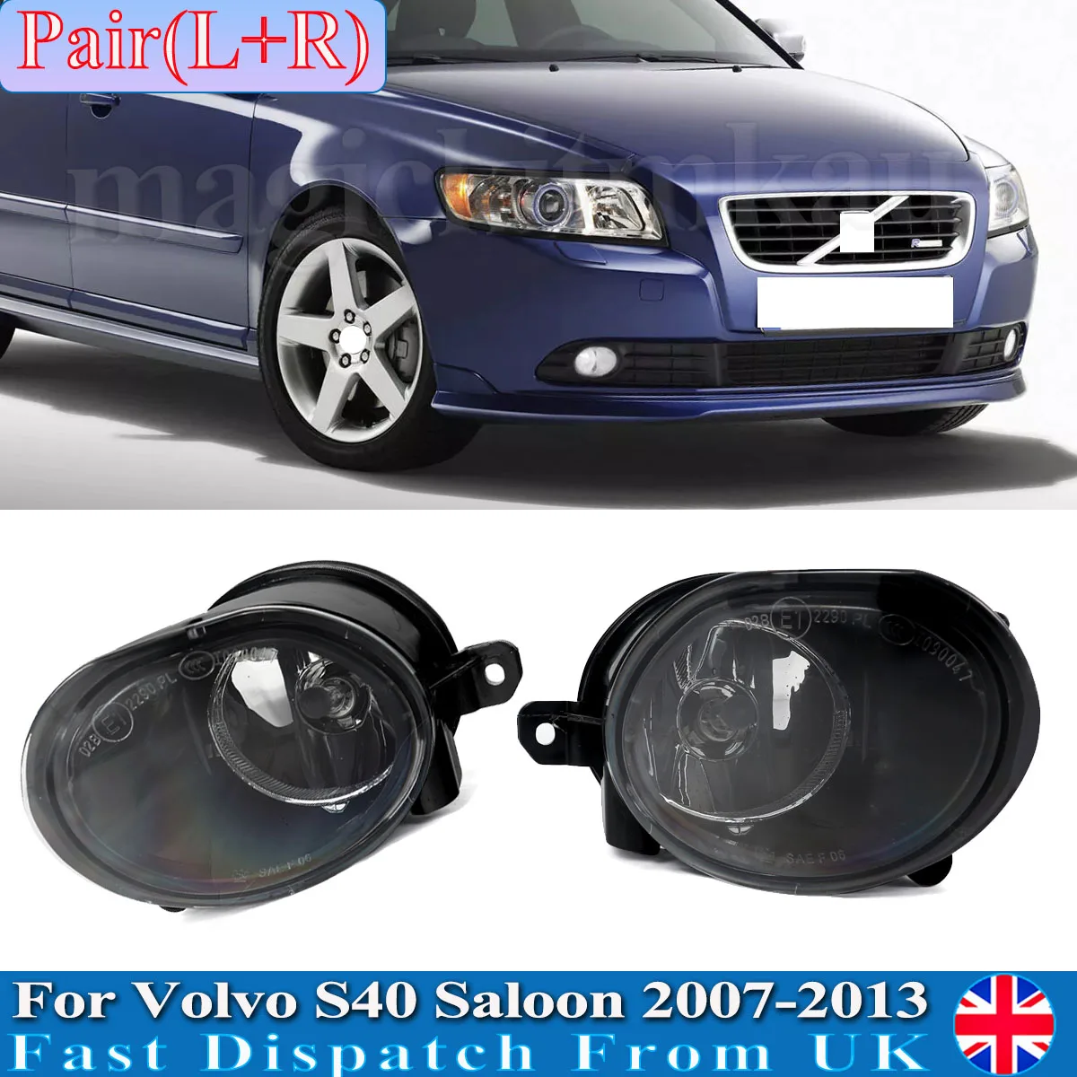 30764930 front Bumper Fog Light Driving Lamp For Volvo C30 C70 S40 V50 ...