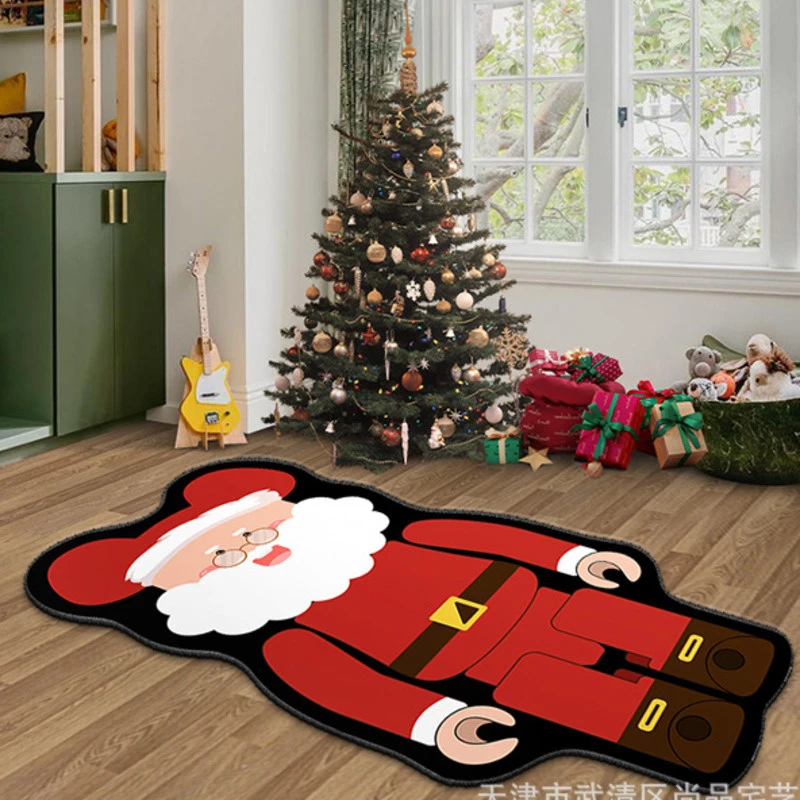 3d Cartoon Christmas Halloween Bearbrick Rug Carpet Gingerbread Man ...