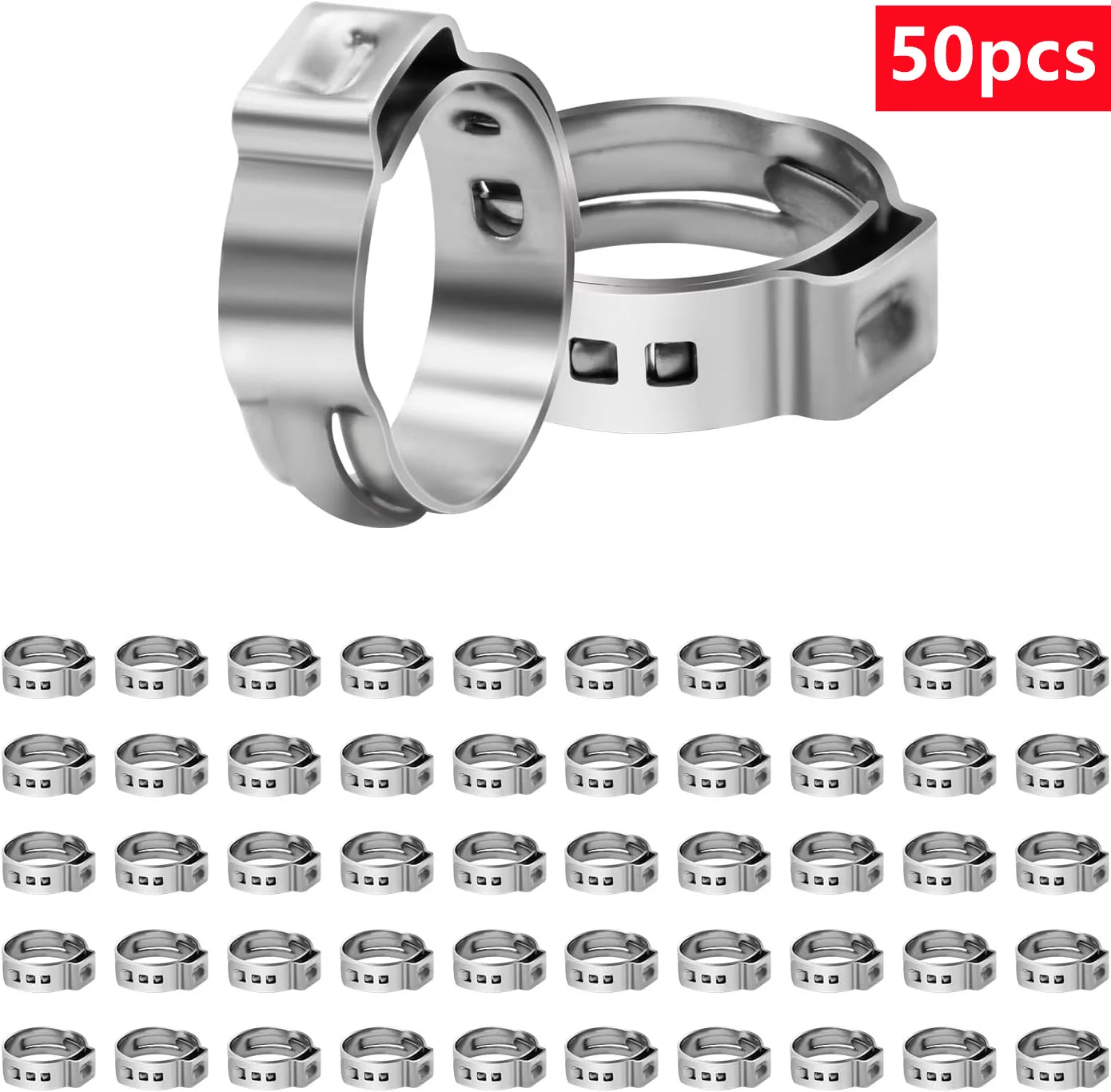 50-PCS-1-2-Inch-Pex-Cinch-Clamp-Rings-High-Quality-304-Stainless-Steel ...