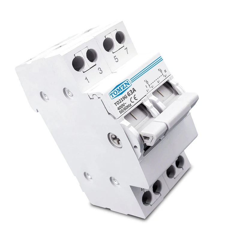 TOMZN-2P-63A-MTS-Dual-Power-Manual-Transfer-Isolating-Switch-Interlock ...