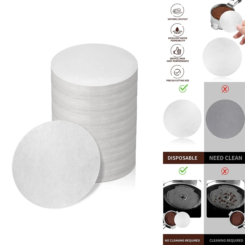 Coffee-Paper-Filter-For-Espresso-Coffee-Maker-600-Pcs-Puck-Screen ...