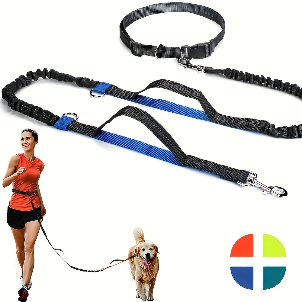 Dog-Running-Leashes-Hands-Freely-Jogging-Pull-Lead-Dog-Accessories ...
