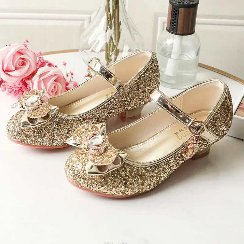 Girls-Princess-Shoes-New-Fashion-Children-s-Leather-Shoes-Pearl-Bow ...