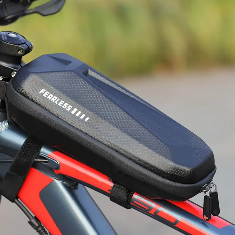 Bicycle Front Frame Storage Bag, Waterproof MTB Mountain Bike Top Tube ...