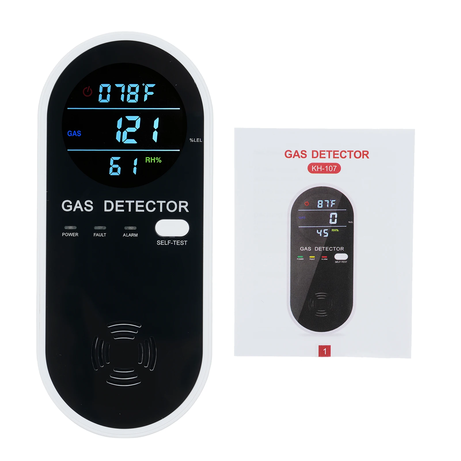Natural Gas Detector 3 in 1 Plug-in Propane Gas Detector for Home & RV ...