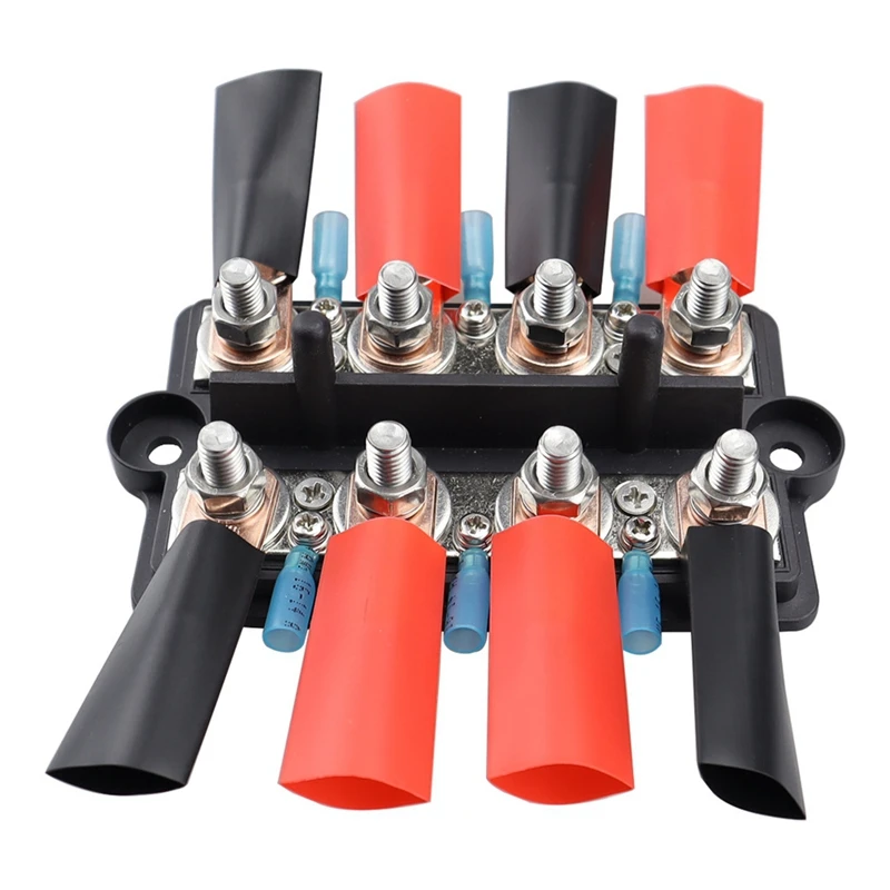 Busbar Box Board Double Row 4-Terminal Circuit Current Busbar Cable Box ...