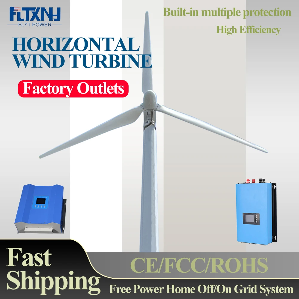 10KW-Wind-Turbine-Generator-Low-Noise-Low-Start-Wind-Speed-15000W ...