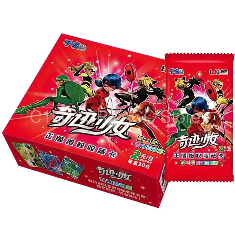 Miraculous-Girl-Ladybug-Reddy-Black-Cat-Roll-tarjeta-de-Anime-insignia ...