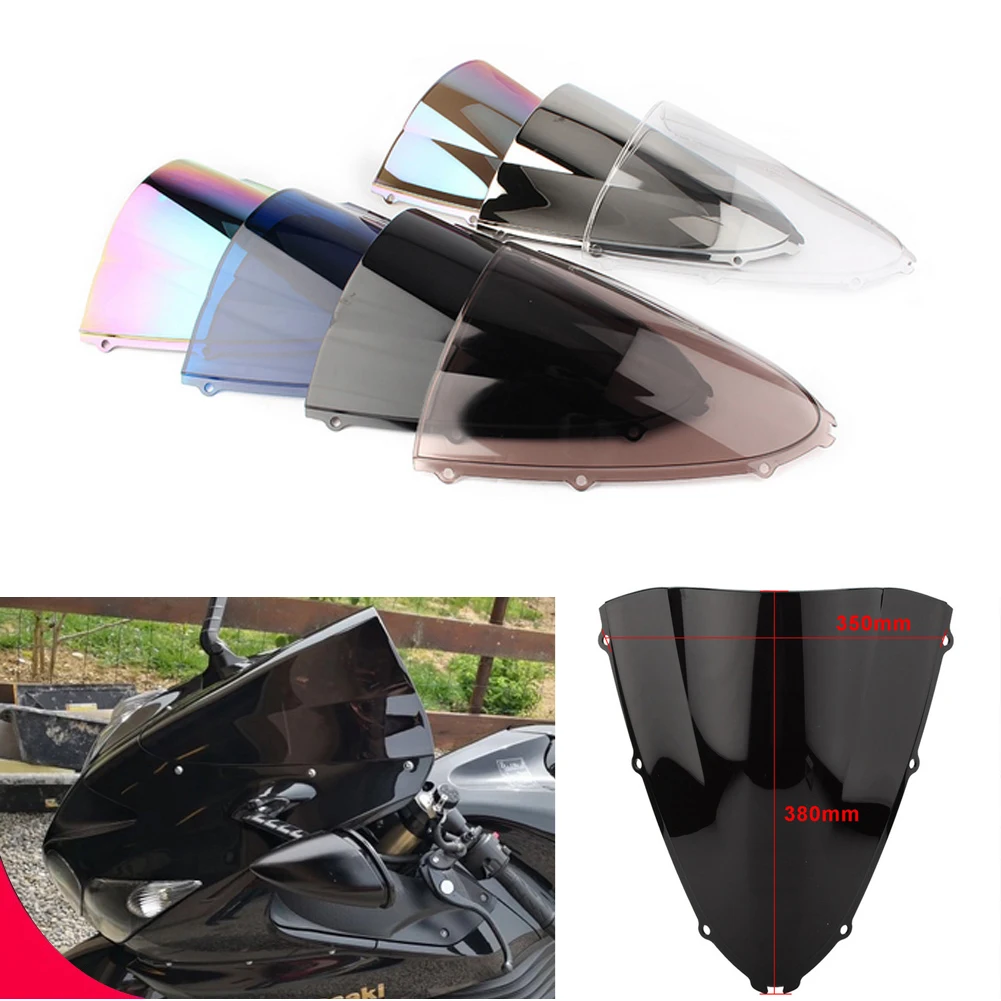 Motorcycle-screen-Double-Bubble-Windshield-Deflector-Protector ...