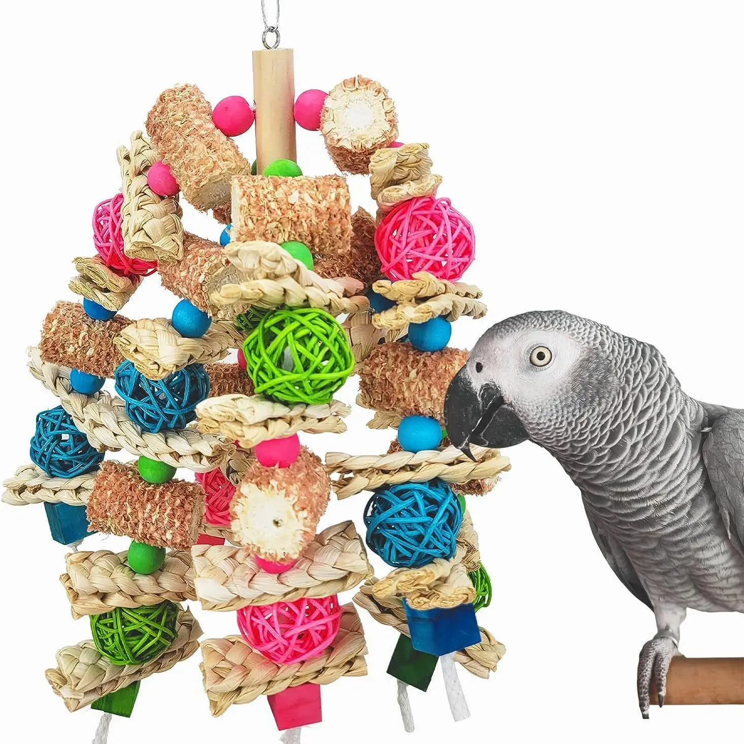 Toy Big Bite Amazon Golden Sun Diamond Grey Parrot Bite Toy Bird Toy ...
