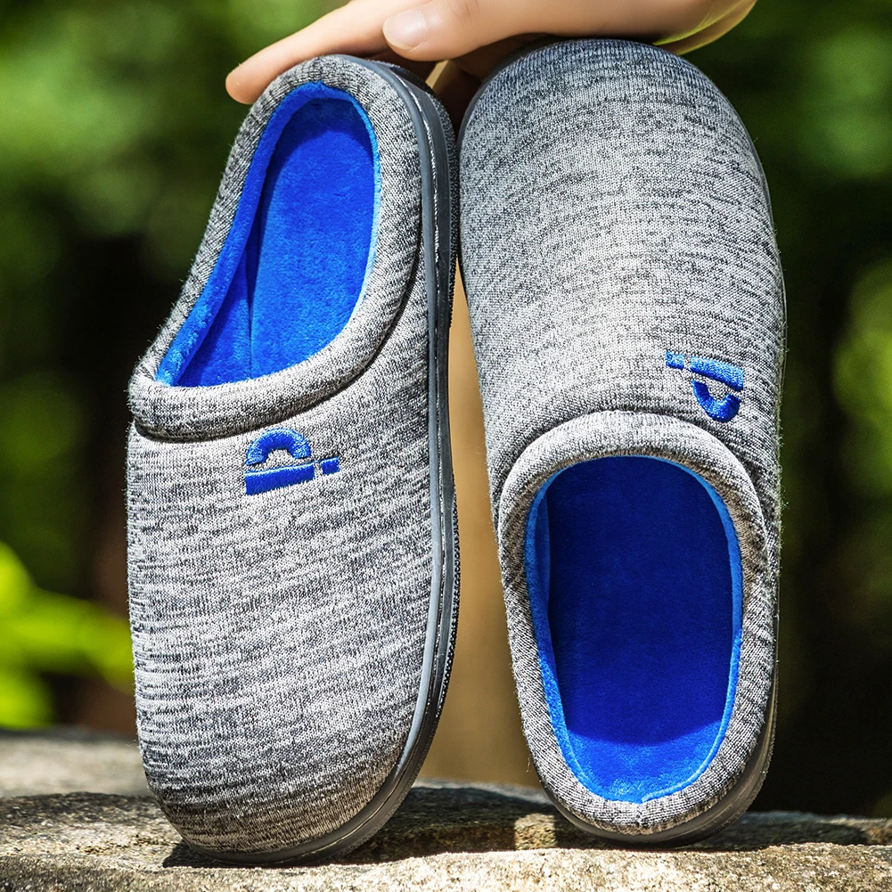 Premium Quality Warm Embroidered House Slippers for Men Ultra Soft ...