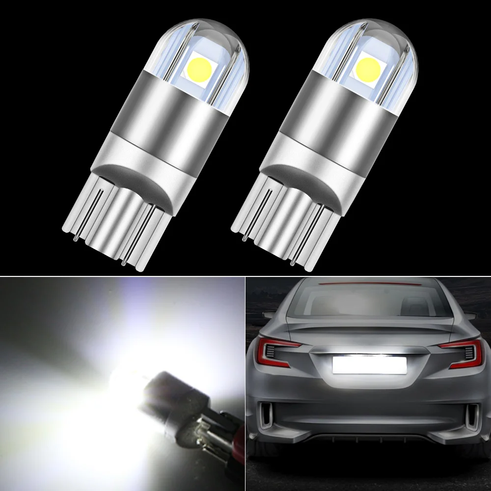 2pcs LED License Plate Light Bulb Lamp W5W T10 For Toyota Rav4 Verso ...