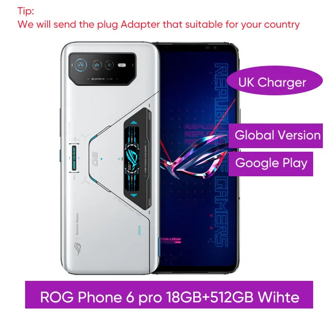 ASUS ROG Phone 6pro 6 Multi-Language Snapdragon 8+Gen 1 6000mAh Battery ...