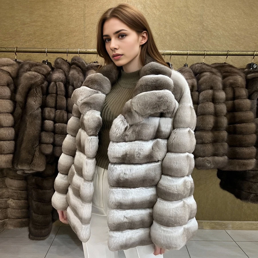 Real Fur Jacket For Women With A Hood Winter Jackets Women Fur Hooded ...
