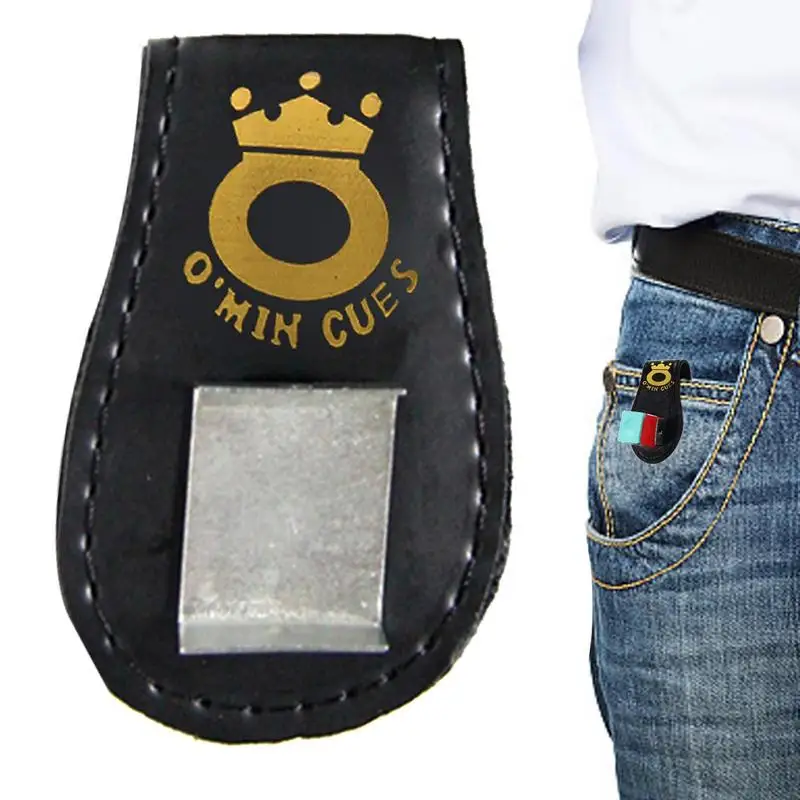 Professional-Pool-Billiards-Accessories-Leather-Magnetic-Billiard-Chalk ...