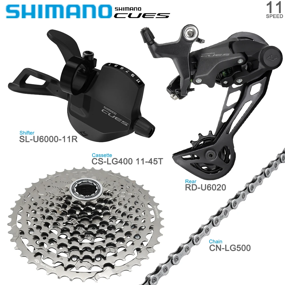 SHIMANO-Speed-Derailleurs-Groupset-para-MTB-Bike-U6000-Shifter-U6020-Desviador-traseiro-LG400-11 ...