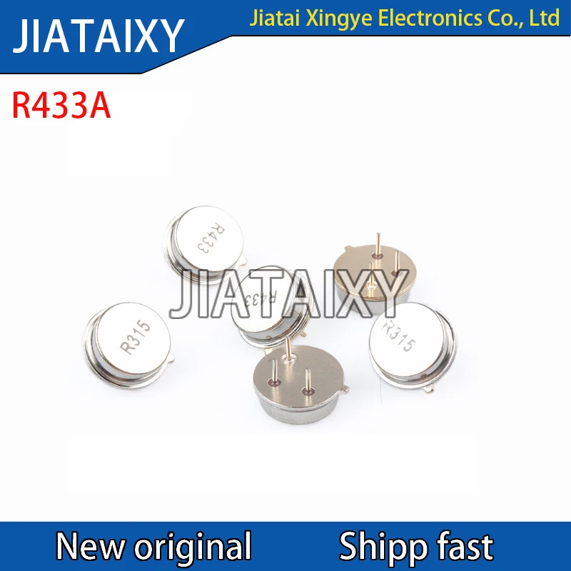 Résonateur à cristal R433A, 433MHz, 10 pièces/lot, à Quartz, trous ...