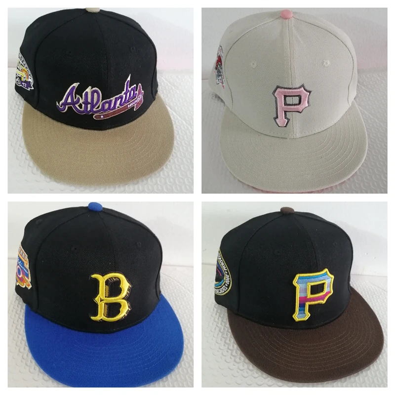 2024-embroidered-Fitted-Hats-Baseball-Caps-Fashion-Hip-Hop-Size-Bone ...