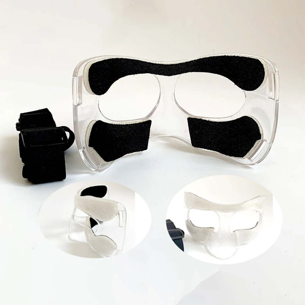 Basketball Mask Adjustable Strap Sports Helmet Face Nose Guard ...