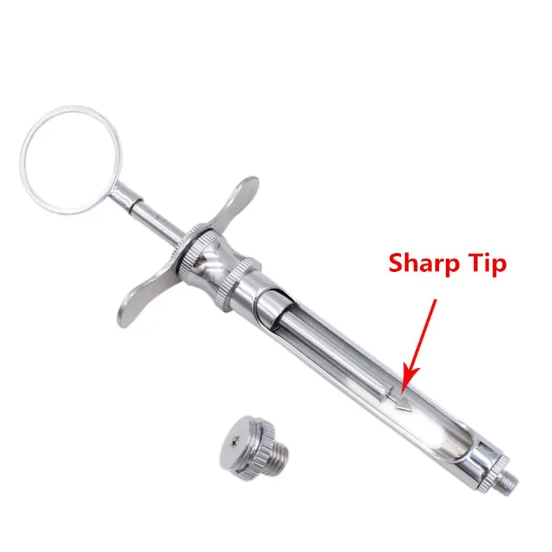 Dental-Syringe-Stainless-Steel-Dentistry-Surgical-Instrument-With-Head ...