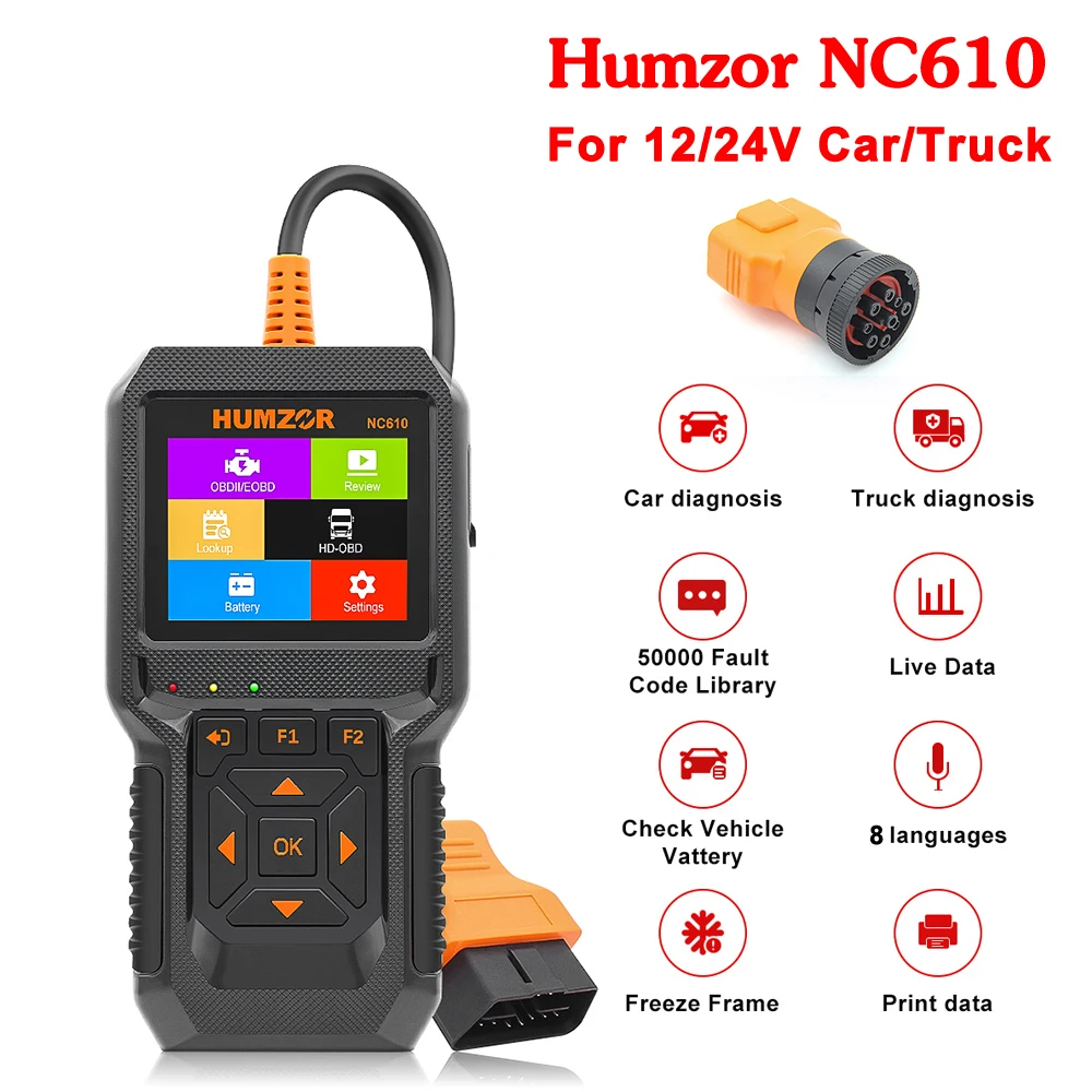 HUMZOR-NC610-12V-24V-Code-Reader-OBDII-Engine-J1939-For-Car-Automotive ...