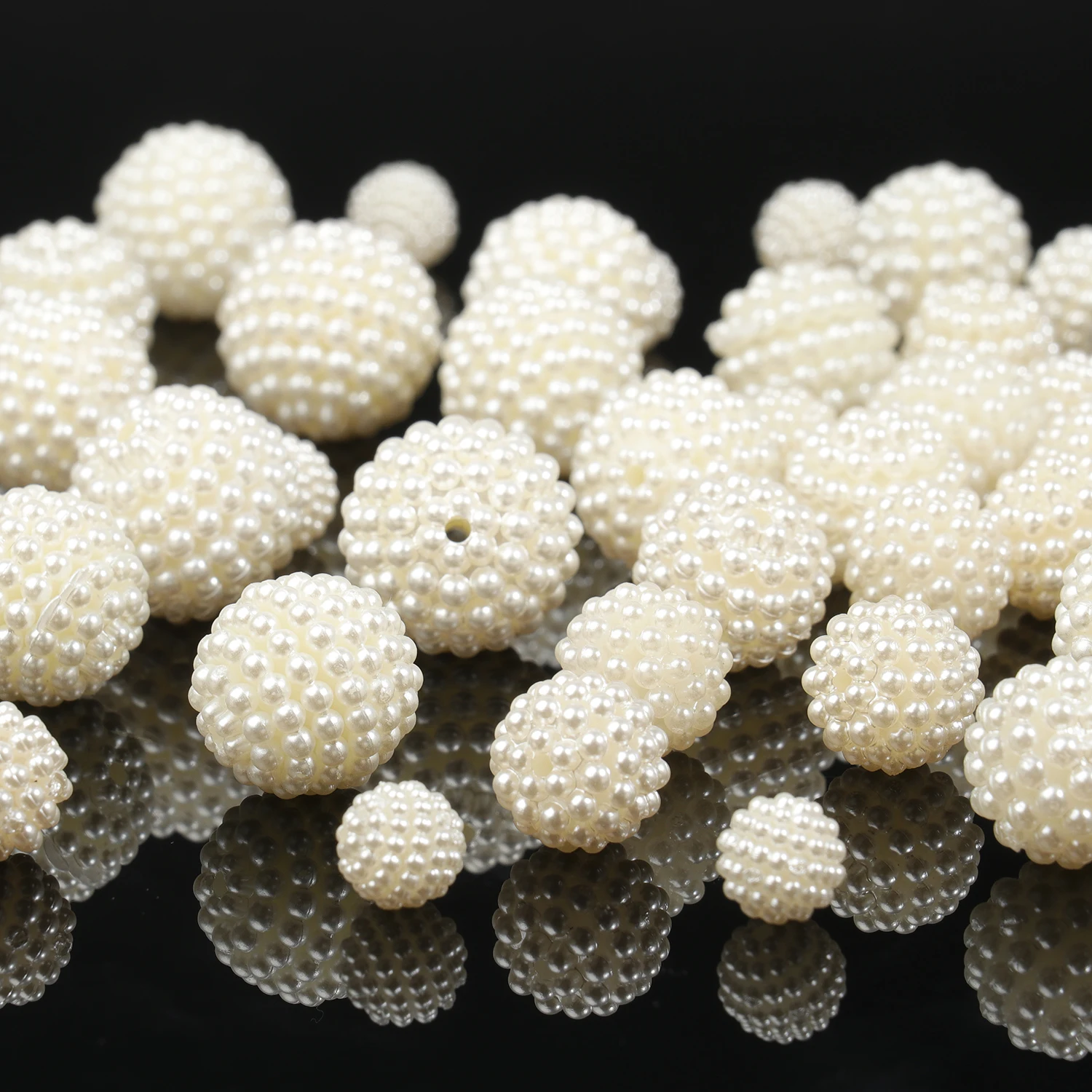 Cuentas-espaciadoras-sueltas-redondas-de-Bayberry-Beige-perlas-de ...