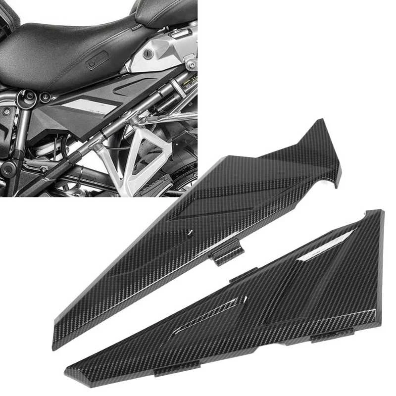 1 Pair Motorcycle Frame Infill Side Panel Cover Carbon Fiber Pattern ...
